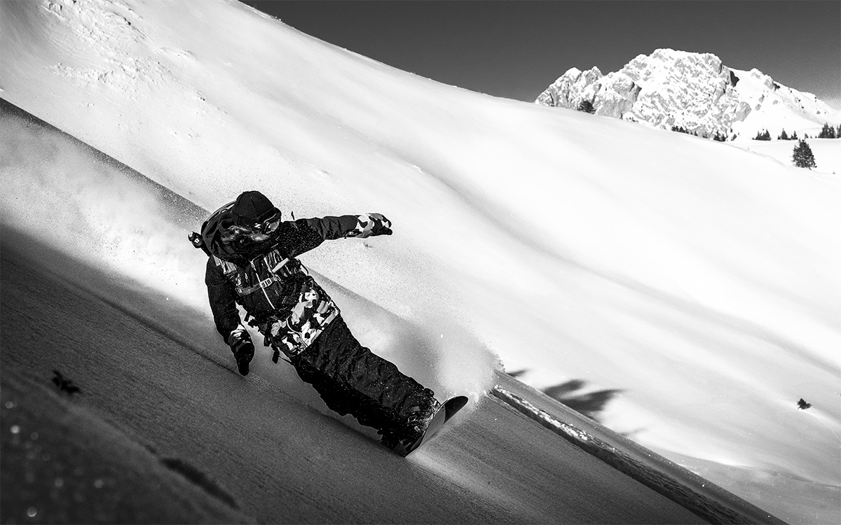 Wandbild Snowboard - The shop by @marcbaechtold